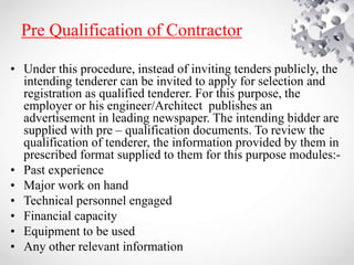 Tenders and procedure of tendering | PPTX
