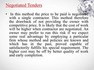 Tenders and procedure of tendering | PPTX