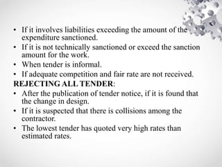 Tenders and procedure of tendering | PPTX