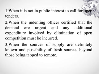 Tenders and procedure of tendering | PPTX