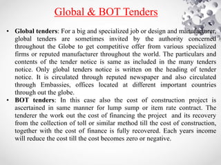 Tenders and procedure of tendering | PPTX