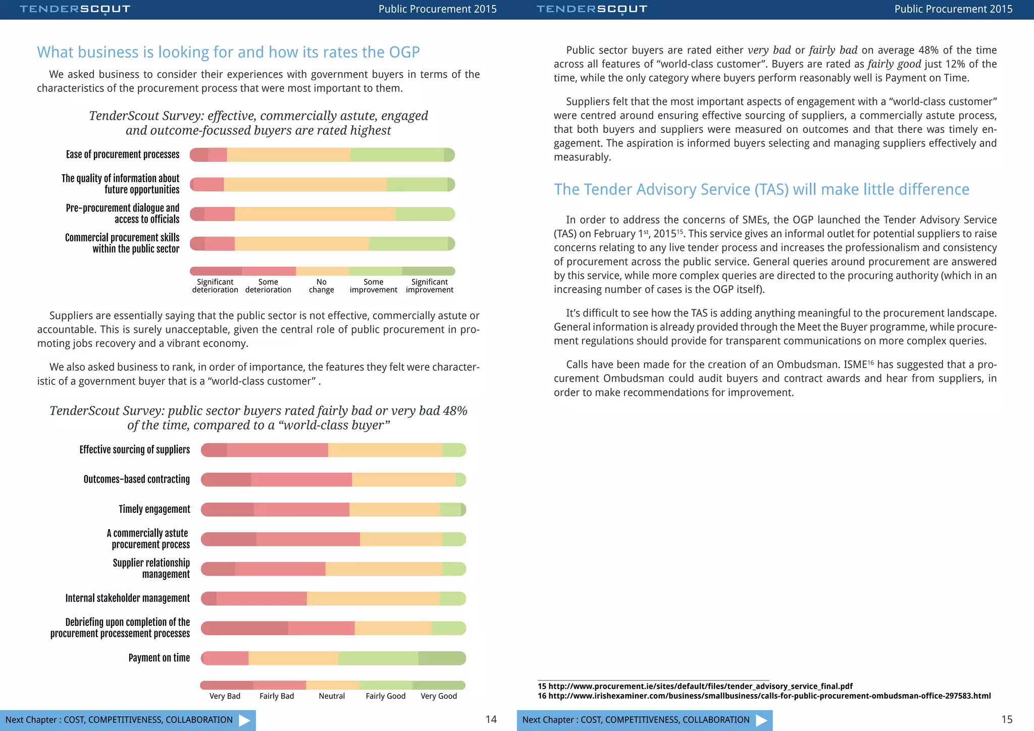 TenderScout Irish Public Procurement - Survey & Analysis 2014:15 | PDF