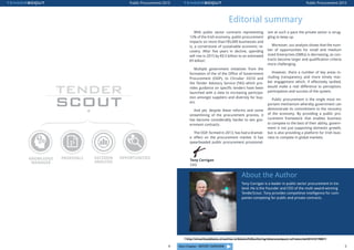 TenderScout Irish Public Procurement - Survey & Analysis 2014:15 | PDF