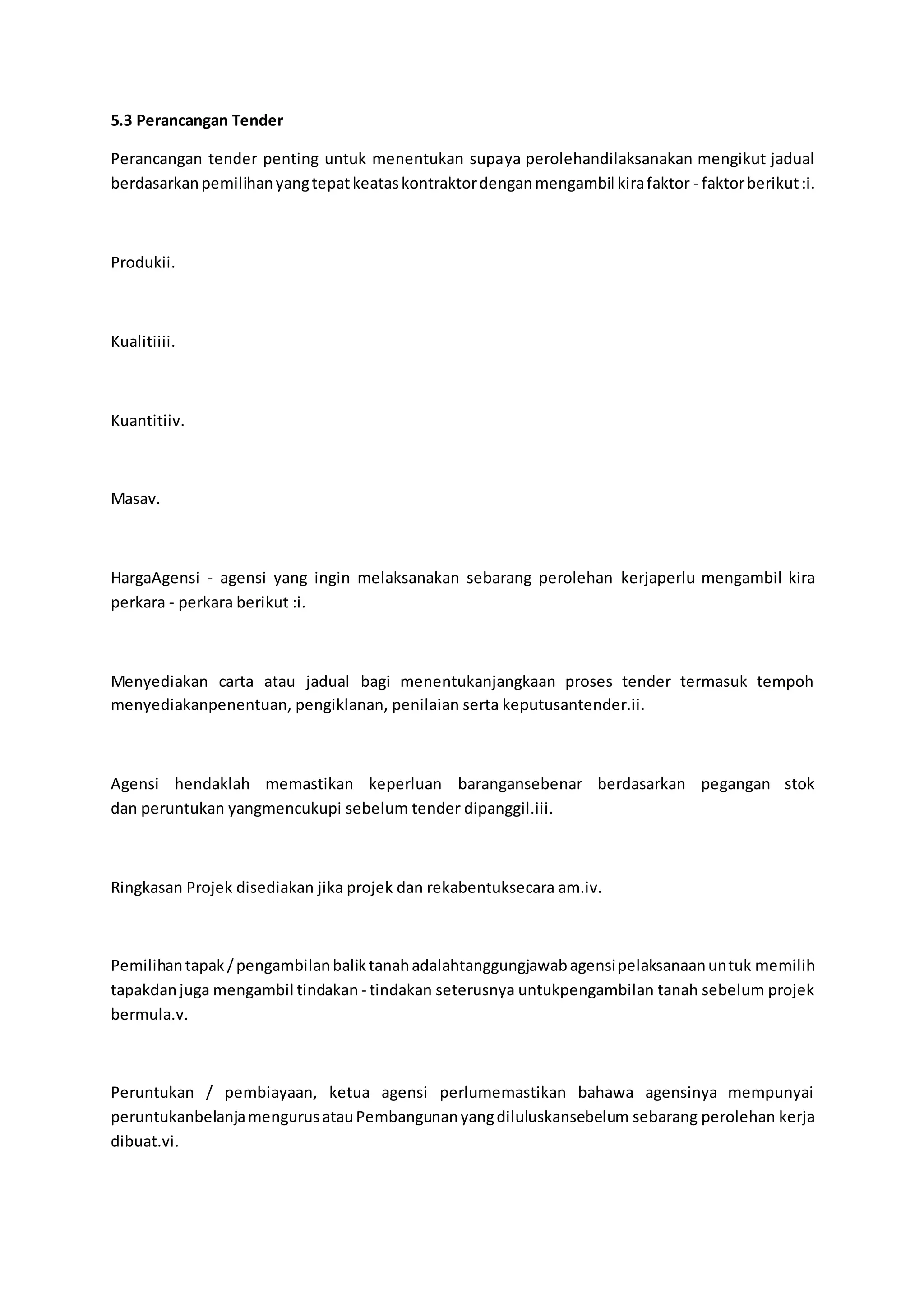 Tender utk student | DOCX