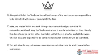 Tender Writing - The Most Vital Step | PPT