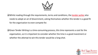 Tender Writing - The Most Vital Step | PPT