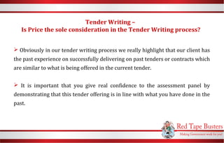 Tender Writing – Is Price the sole consideration in the Tender Writing ...