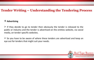 Tender Writing – Understanding the Tendering Process | PPT
