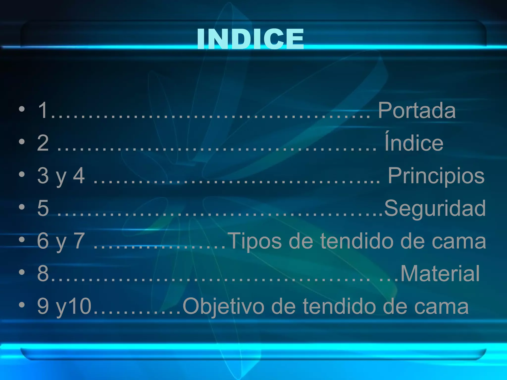 Tendido de cama | PPT