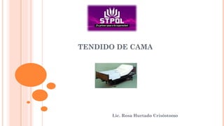 TECNICA DE TENDIDO DE CAMA PARA EL PACIENTE | PPT
