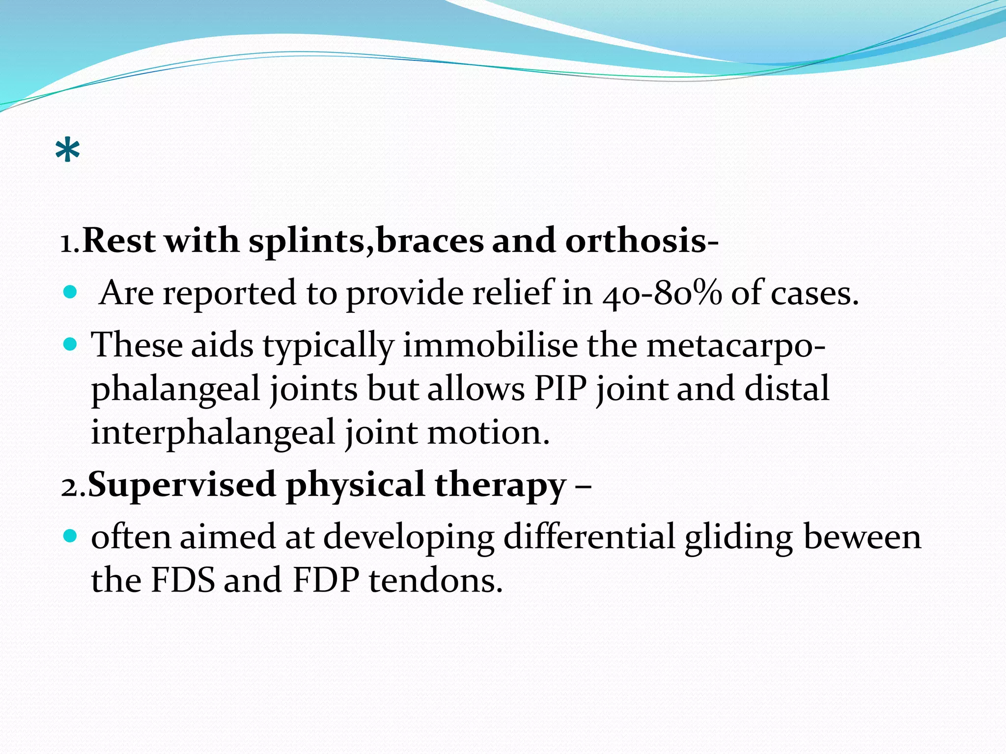 Tendinopathies of wrist and hand | PPTX