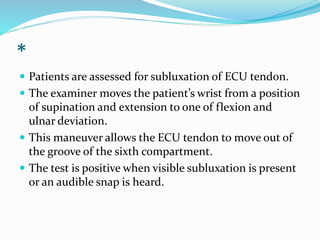 Tendinopathies of wrist and hand | PPTX