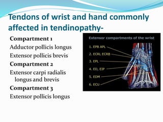 Tendinopathies of wrist and hand | PPTX