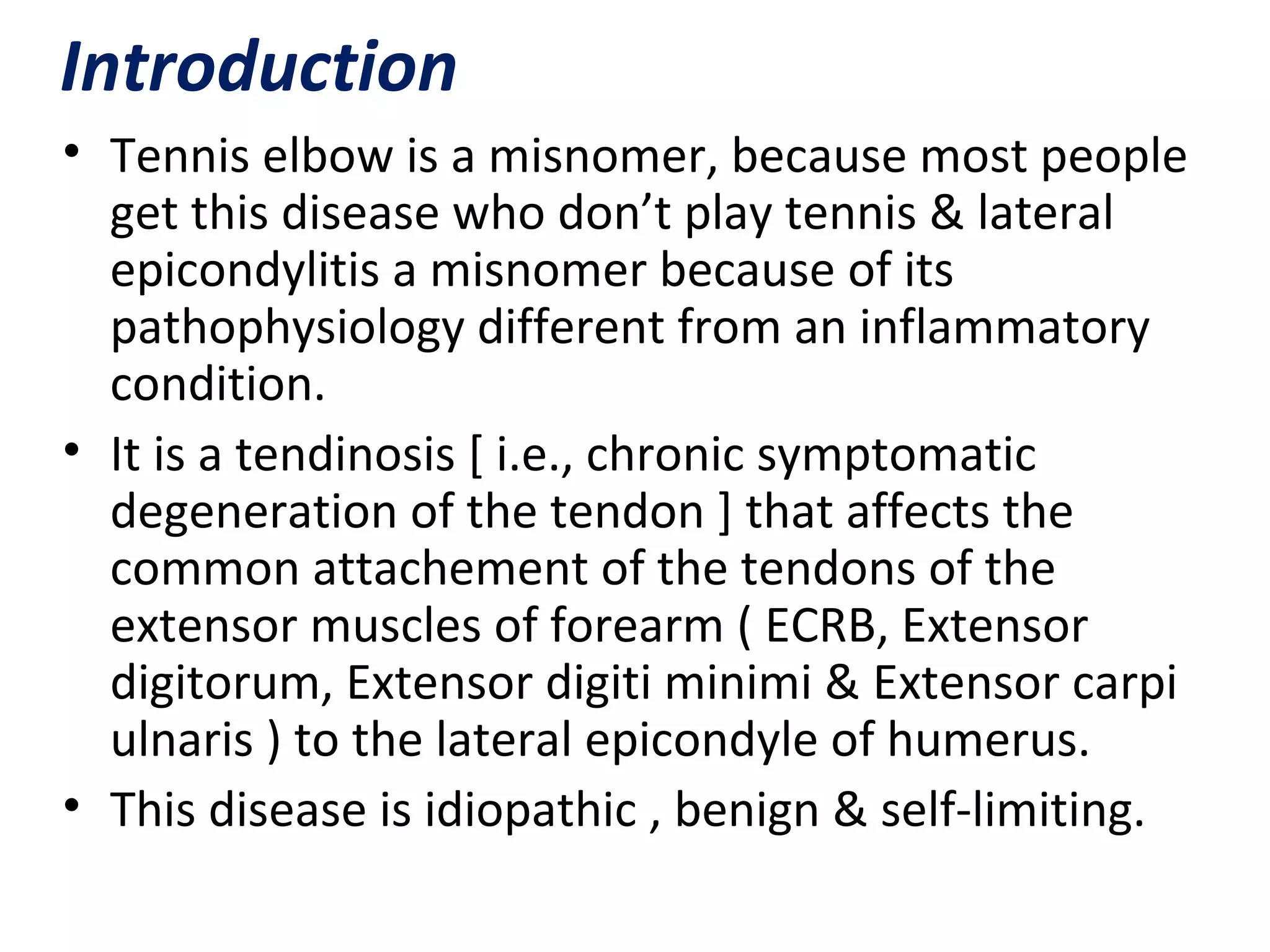 Tendinopathies(tennis,golfers,dequervains,intersection syndrome) | PPT