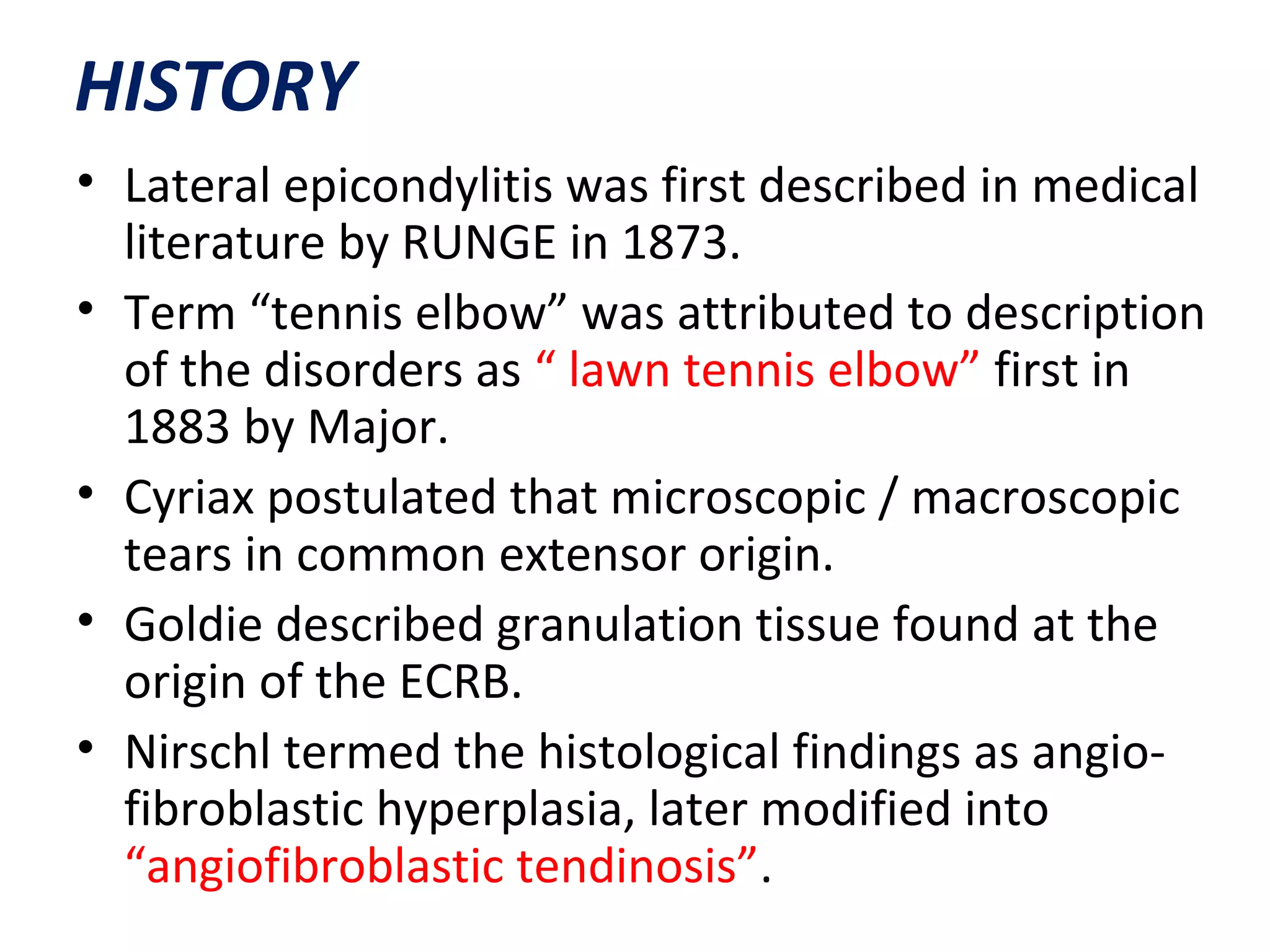 Tendinopathies(tennis,golfers,dequervains,intersection syndrome) | PPT