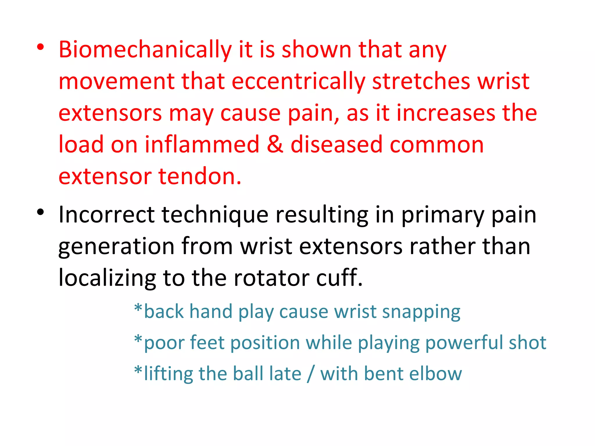 Tendinopathies(tennis,golfers,dequervains,intersection syndrome) | PPT