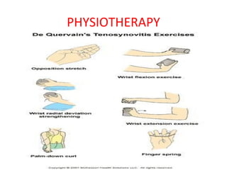 Tendinopathies(tennis,golfers,dequervains,intersection syndrome) | PPT
