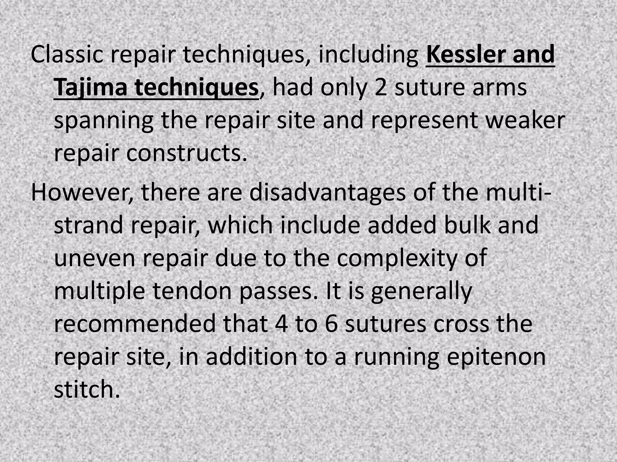 TENDINOPATHY AND TENDON REPAIR..pptx