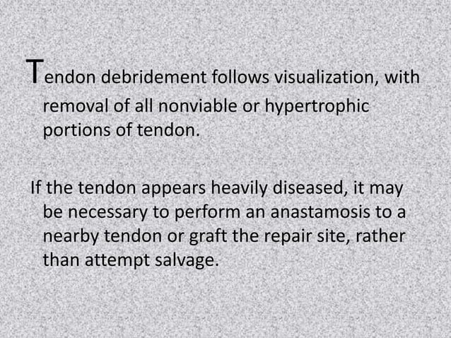 TENDINOPATHY AND TENDON REPAIR..pptx