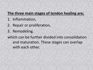 TENDINOPATHY AND TENDON REPAIR..pptx