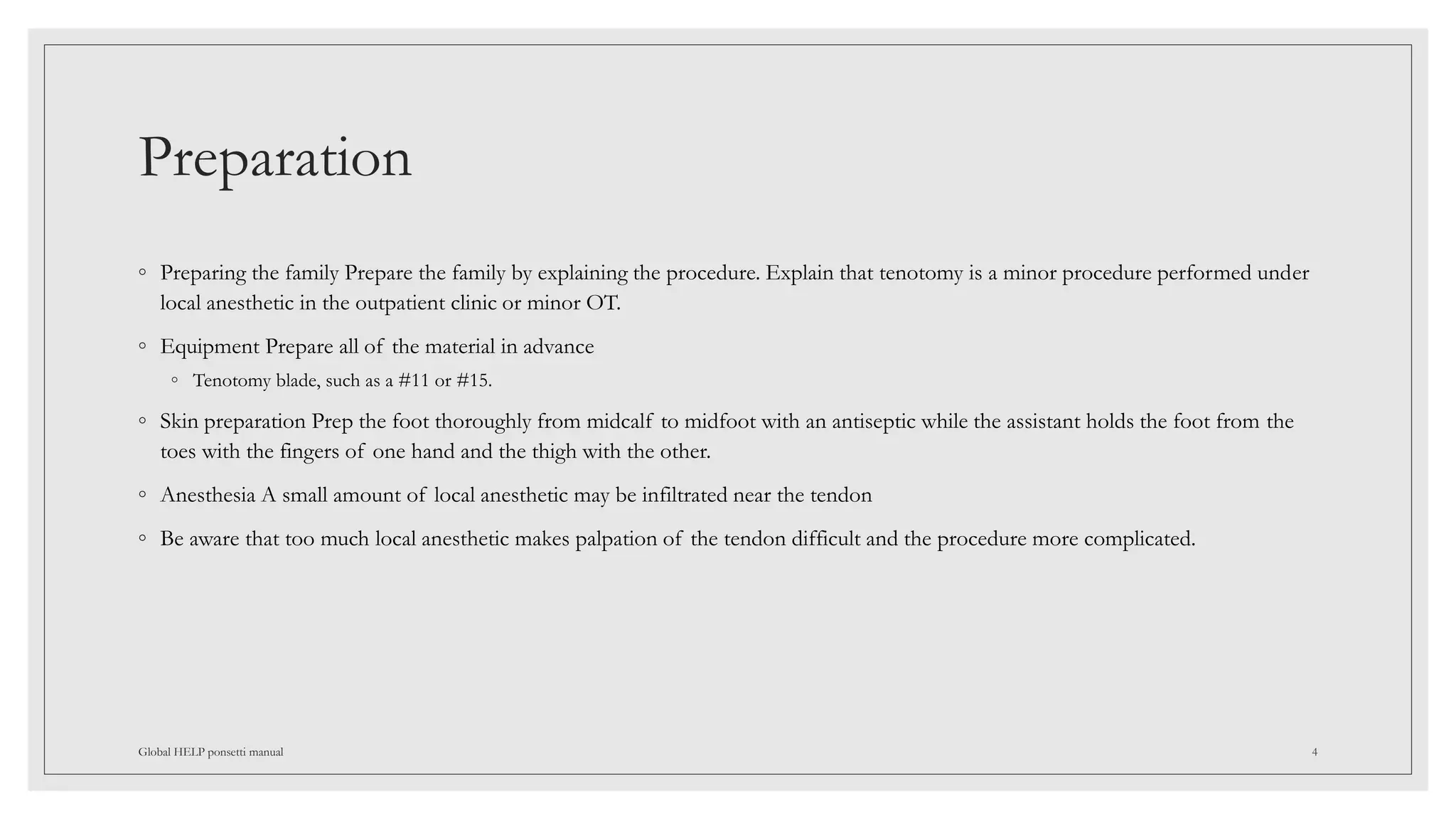 Tendo Achilles tenotomy as a part of Ponsetti technique | PPTX