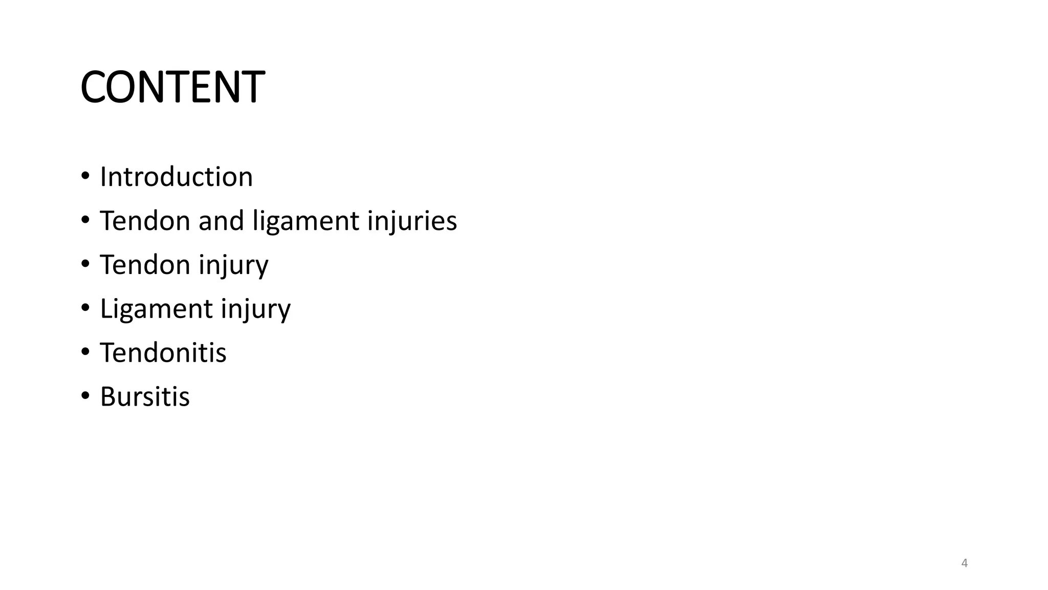 Tendon and ligament injureies | PPTX