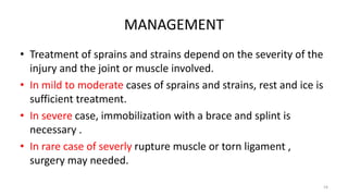 Tendon and ligament injureies | PPTX