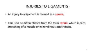 Tendon and ligament injuries - Basics.pptx