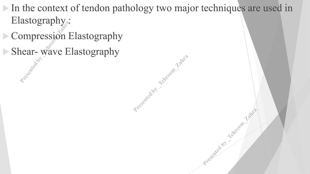 Tendon elastography | PPT