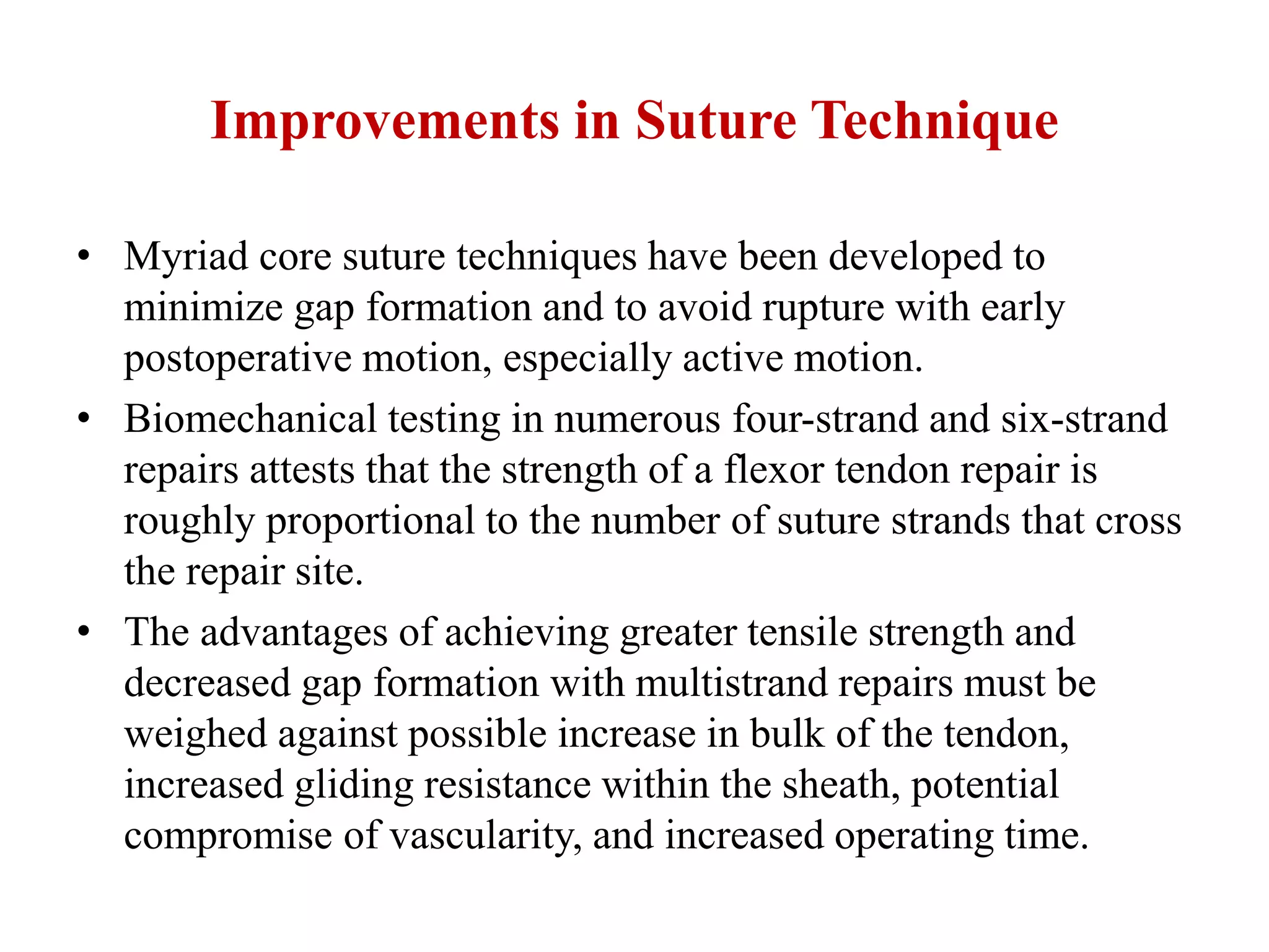 Tendon healing and tendon grafting | PPTX