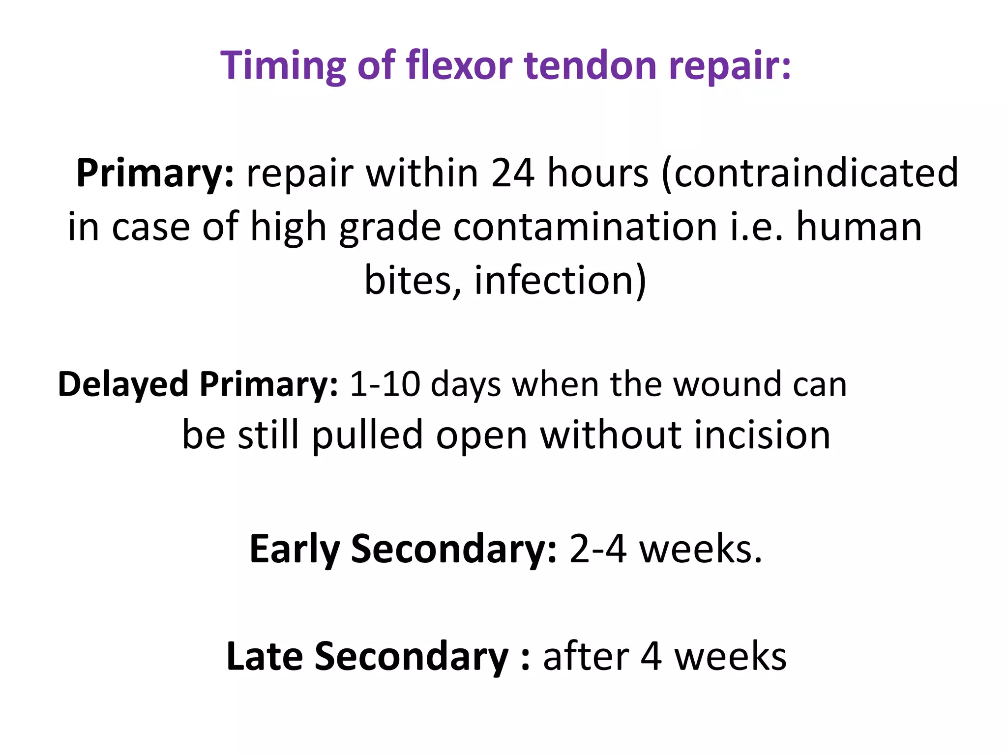 Tendon injuries of hand | PPTX