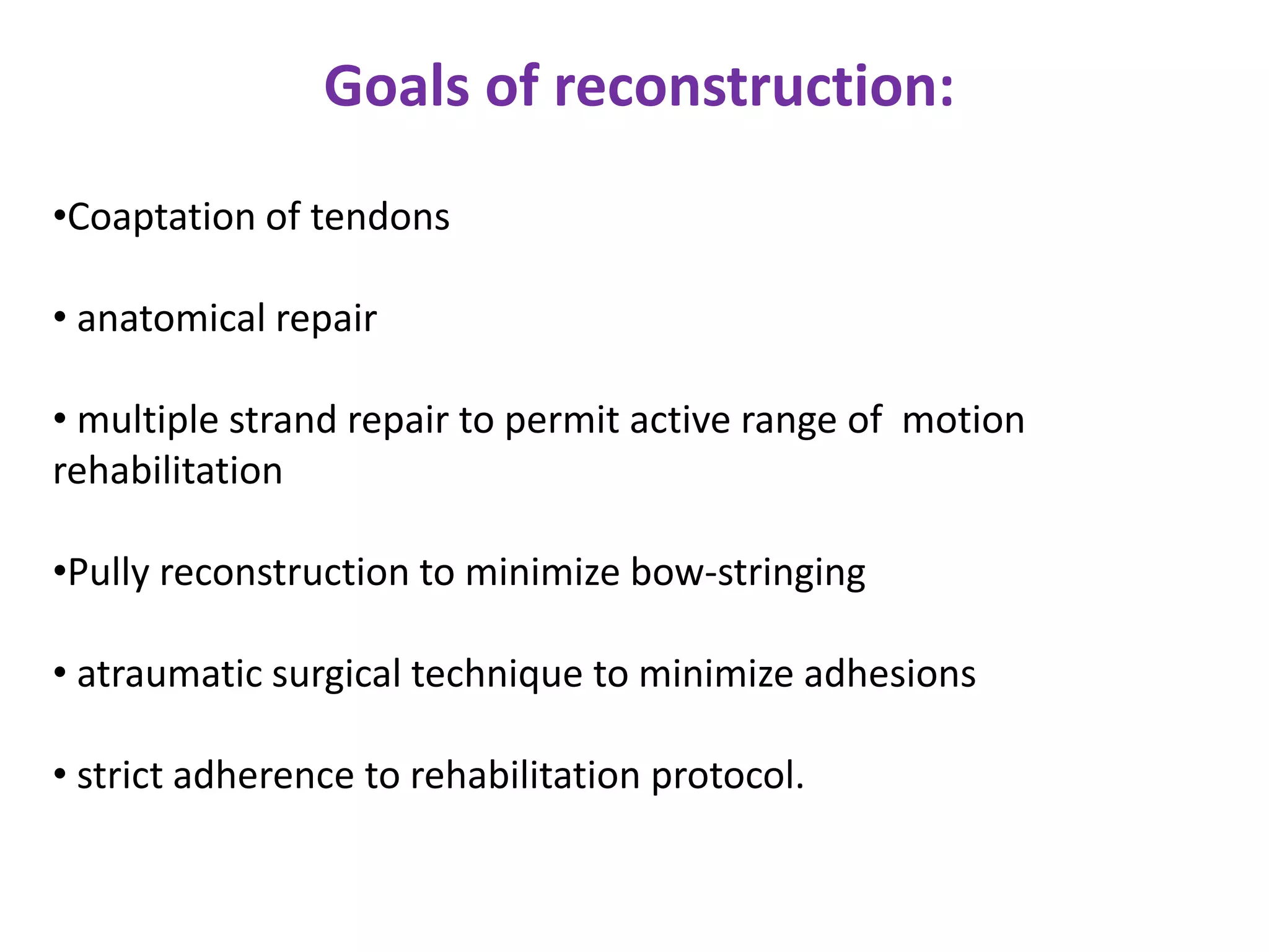 Tendon injuries of hand by Dr Saumya Agarwal | PPTX