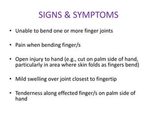 Tendon injuries of hand by Dr Saumya Agarwal | PPTX
