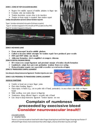 Tendon injury by dr yash | PDF