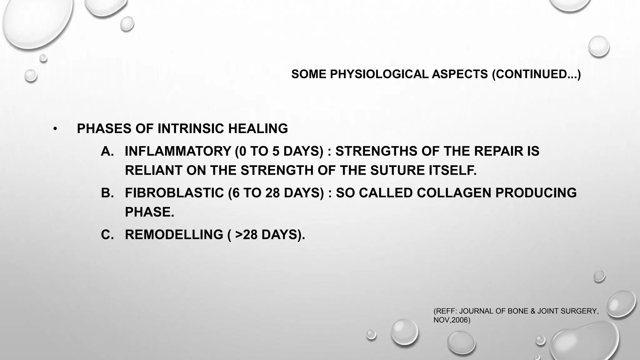Tendon injury and repair | PPTX
