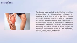 Tendonitis Symptoms And Causes | PPT