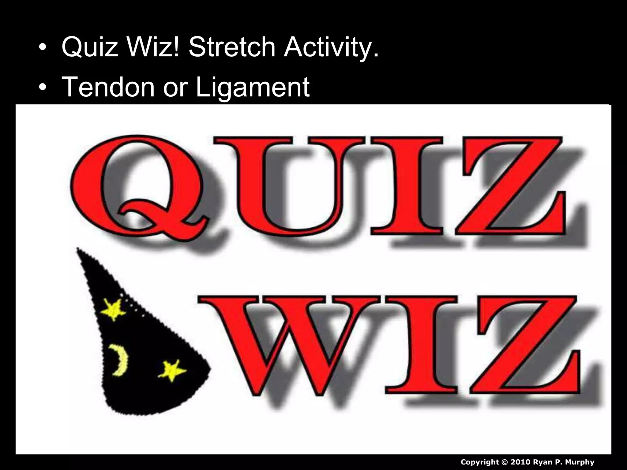 Tendon or Ligament Quiz, Build a Arm with Popsicle Sticks Lesson | PPT