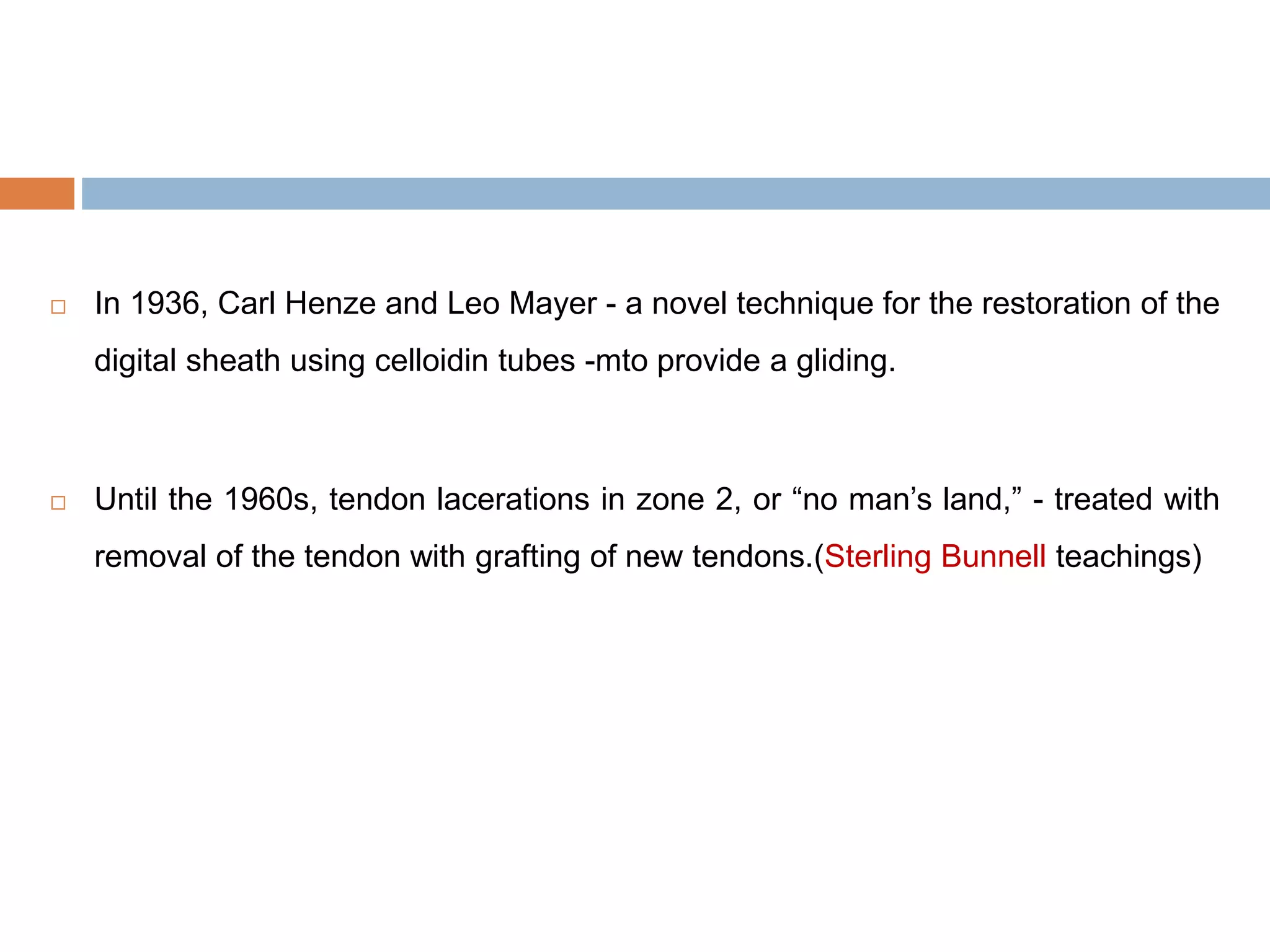 Tendon reconstruction | PPTX