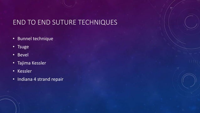 TENDON REPAIR – PRINCIPLES ^0 TYPES-1.pptx