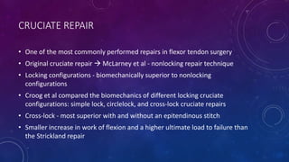 TENDON REPAIR – PRINCIPLES ^0 TYPES-1.pptx