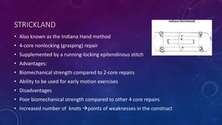 TENDON REPAIR – PRINCIPLES ^0 TYPES-1.pptx