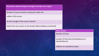 TENDON REPAIR – PRINCIPLES ^0 TYPES-1.pptx