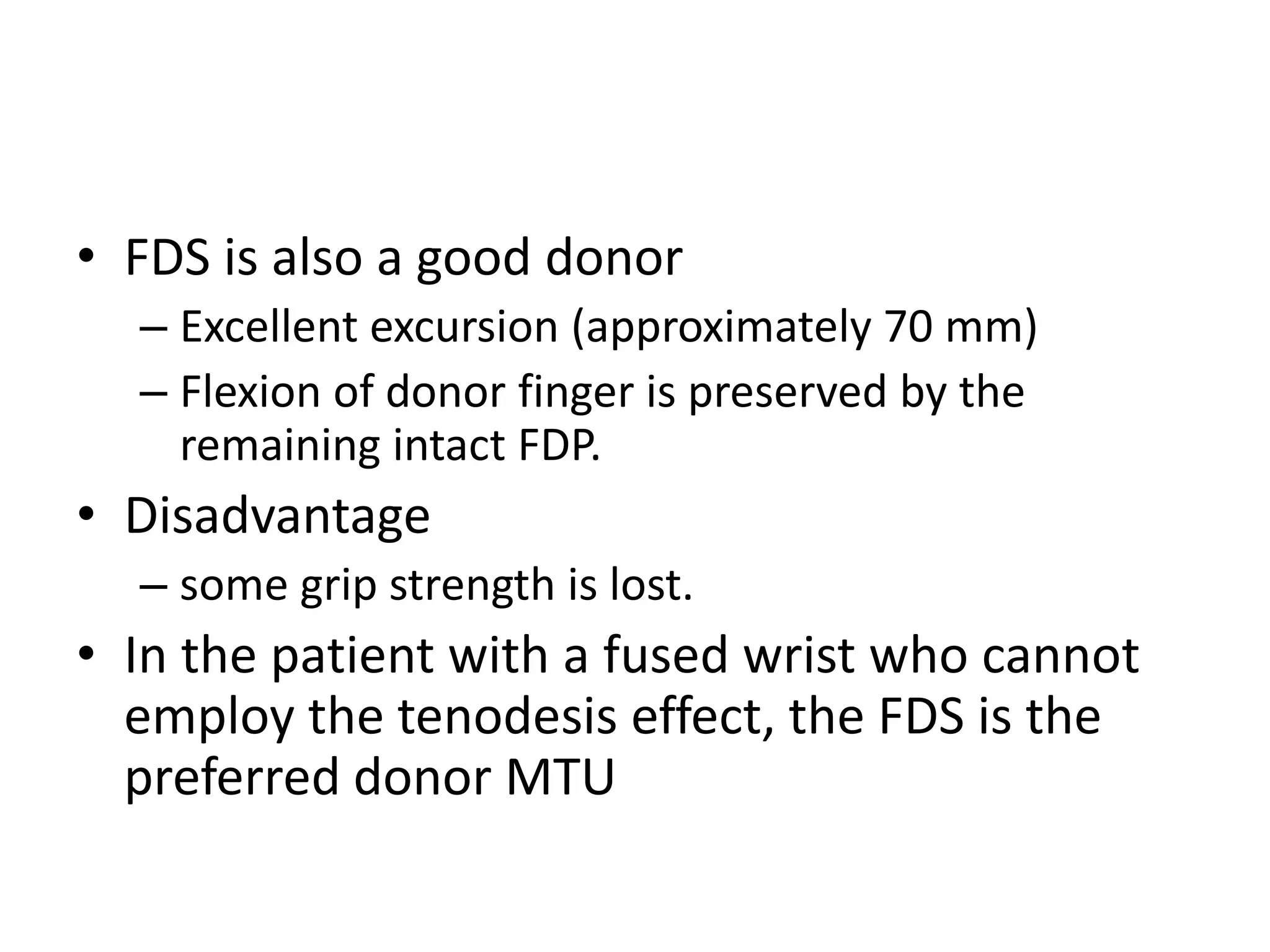 Tendon transfer- principles and techniques | PPTX