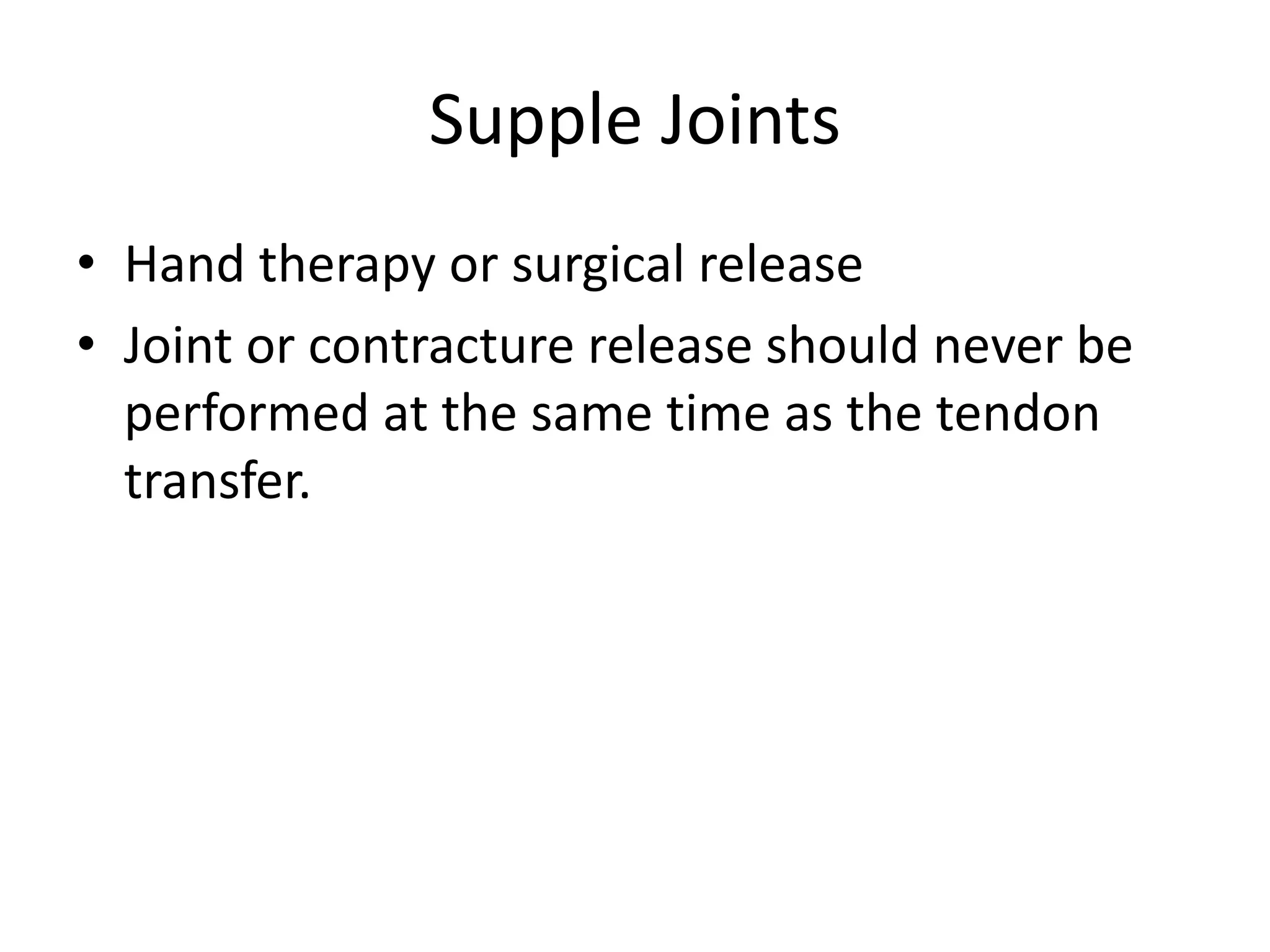 Tendon transfer- principles and techniques | PPTX