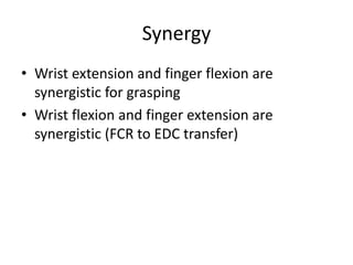Tendon transfer- principles and techniques | PPTX