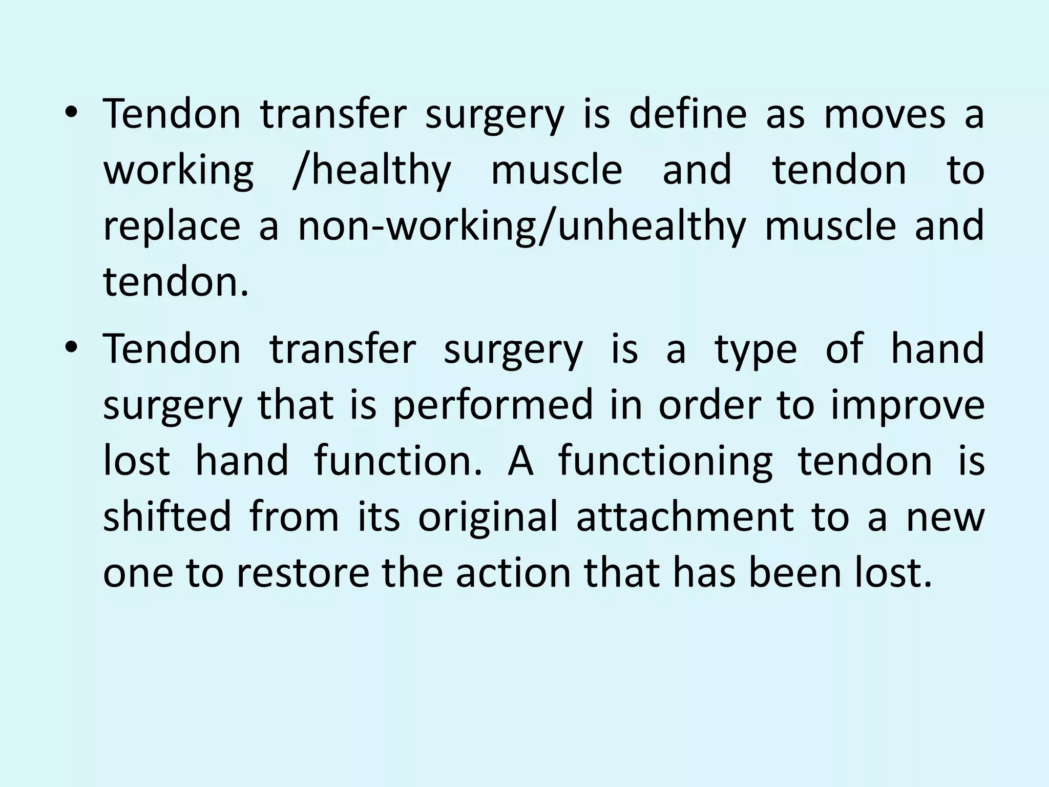 Tendon transfer.pptx