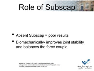 Tendon transfers around the shoulder | PPTX