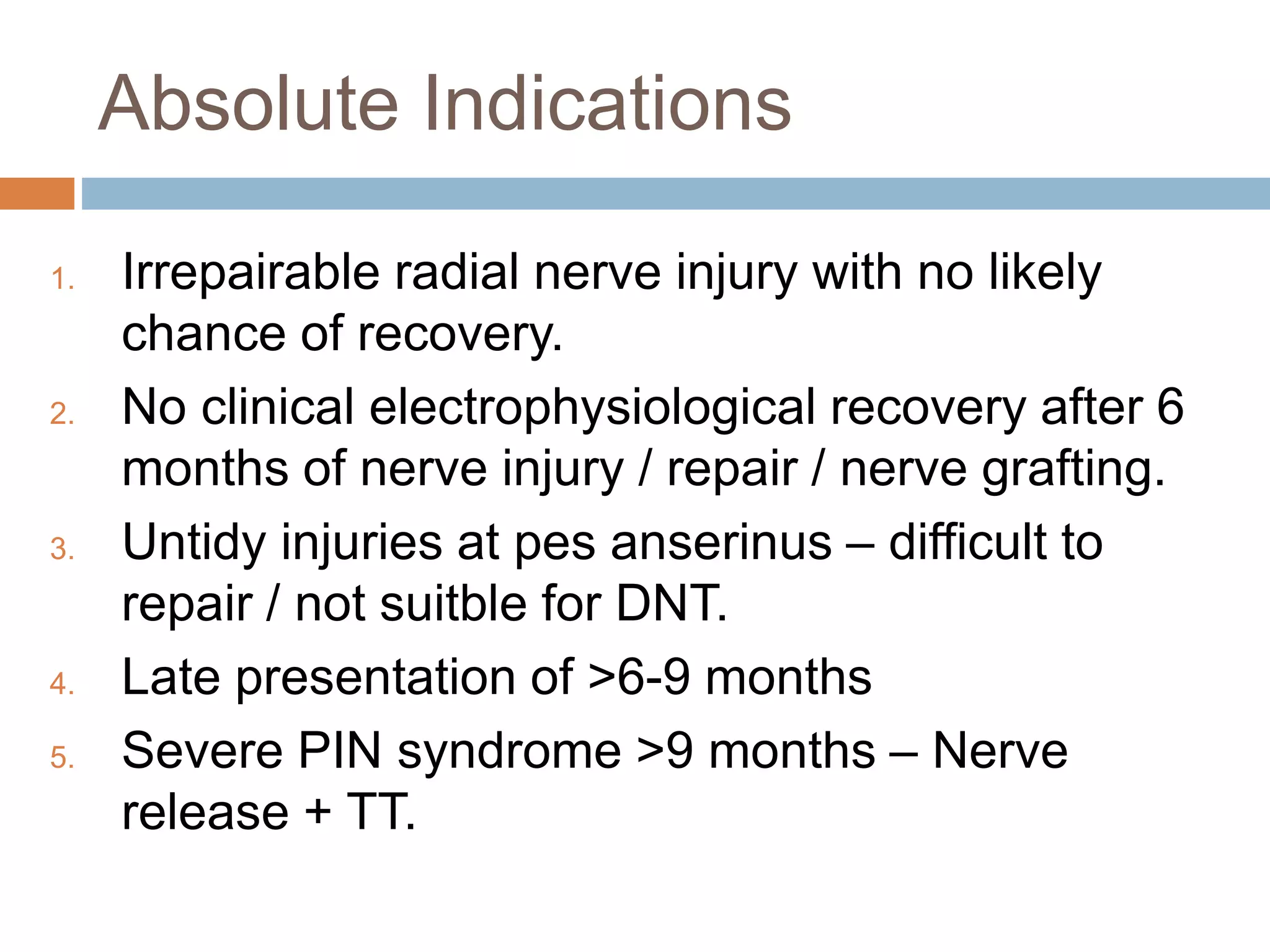 Tendon transfers for radial nerve palsy | PPT