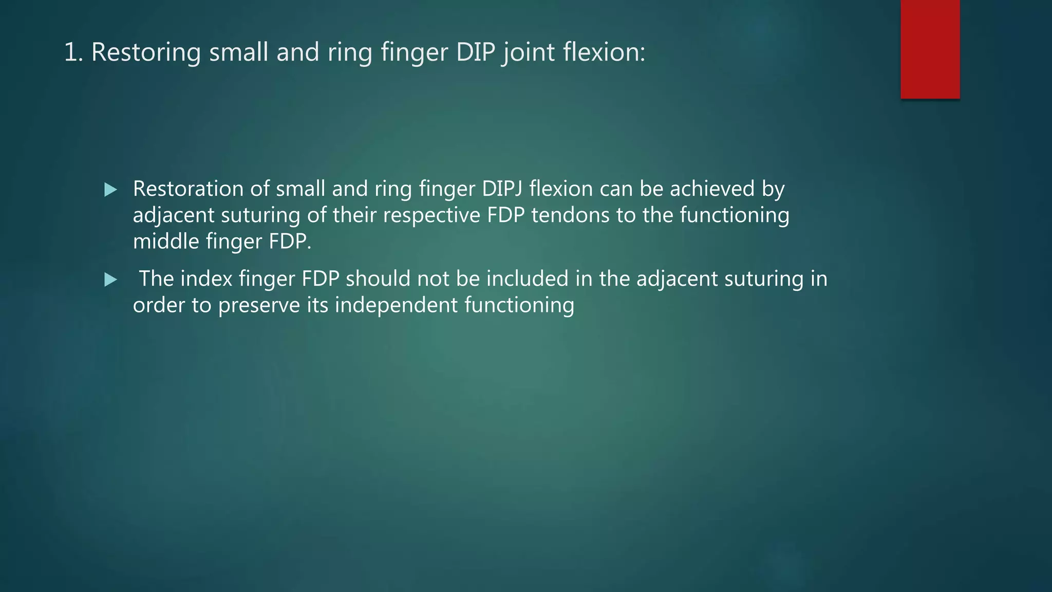 ULNAR NERVE PALSY AND TENDON TRANSFERS | PPTX