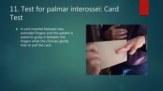 ULNAR NERVE PALSY AND TENDON TRANSFERS | PPTX